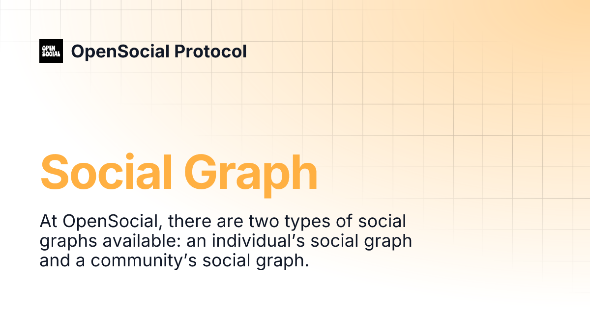 Social Graph | OpenSocial Protocol